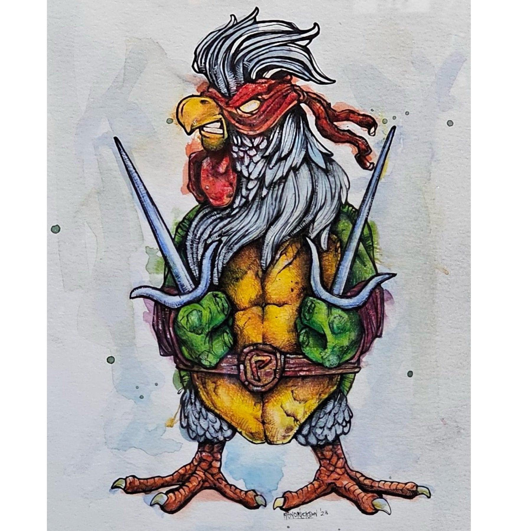 SOLD A Little Too Raph Tattoo by Eric Hendrickson | Poppycock Tattoo